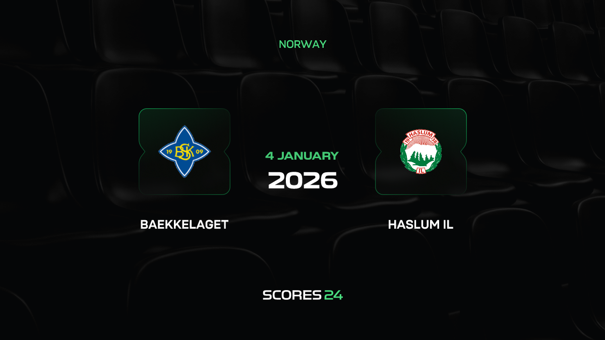 Baekkelaget vs Haslum IL Match today on 4 January 2026