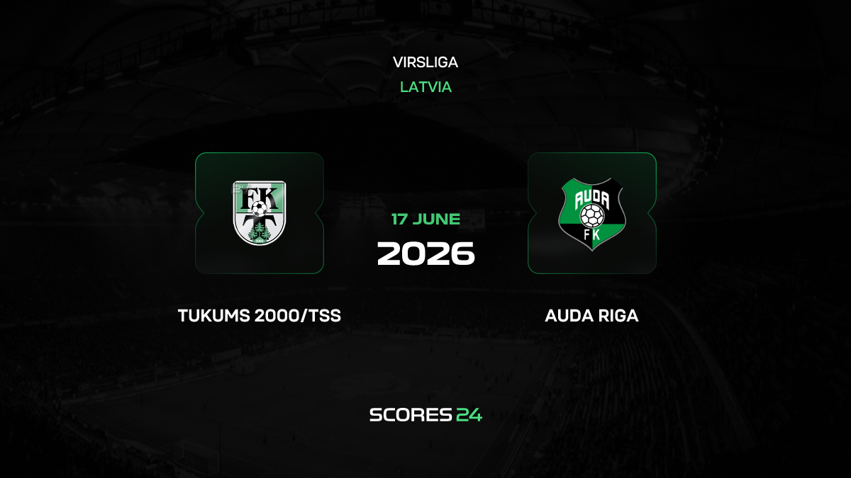 Tukums vs Auda Result, Goals & Match Stats | Football