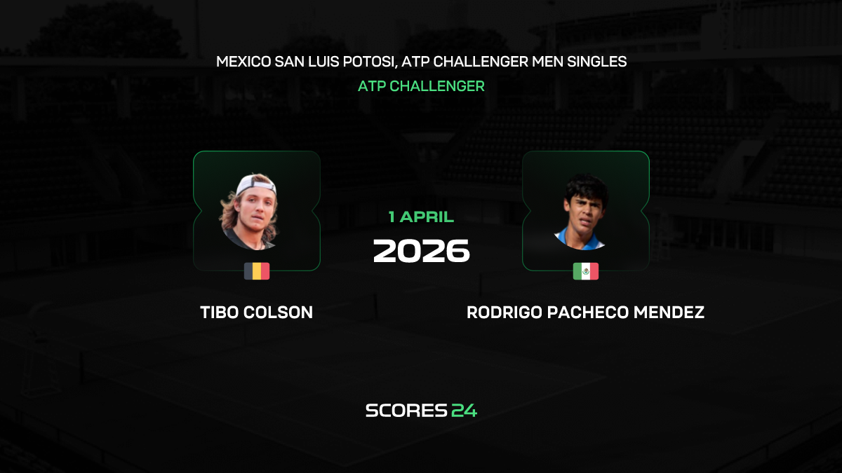 Tibo Colson vs Mendez Match today on 1 April 2026