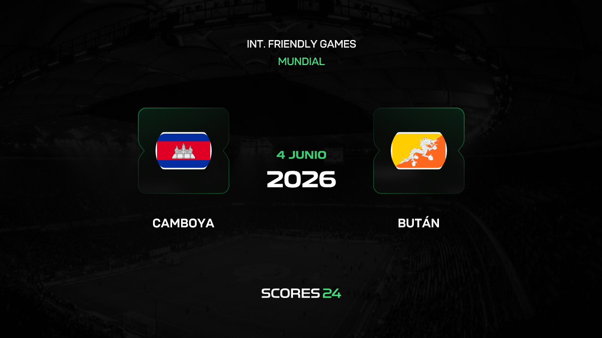 Cambodia vs Bhutan Partido el 4 junio 2026