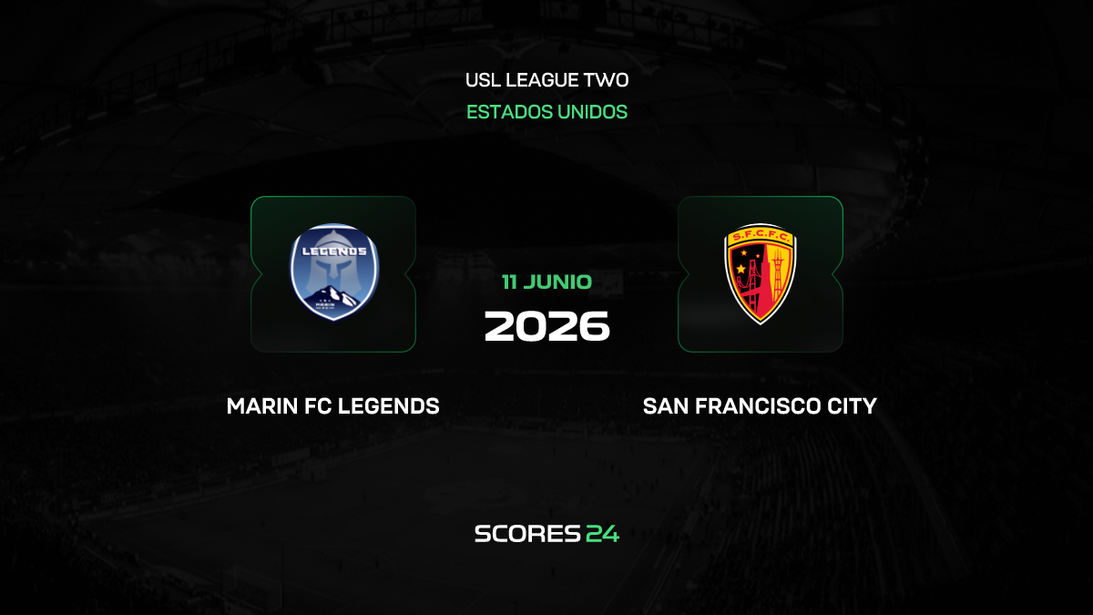 Marin FC Legends vs San Francisco City H2H y Estadísticas de Equipo ...